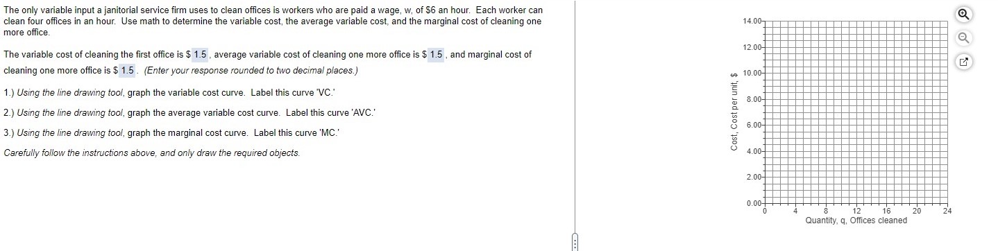 The only variable input a janitorial service firm | Chegg.com