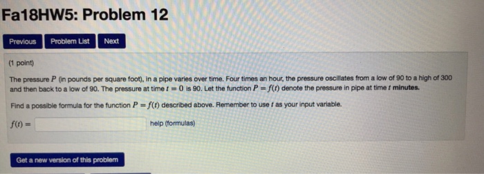 Solved Fa18HW5: Problem 12 Previous Problem List Next 1 | Chegg.com