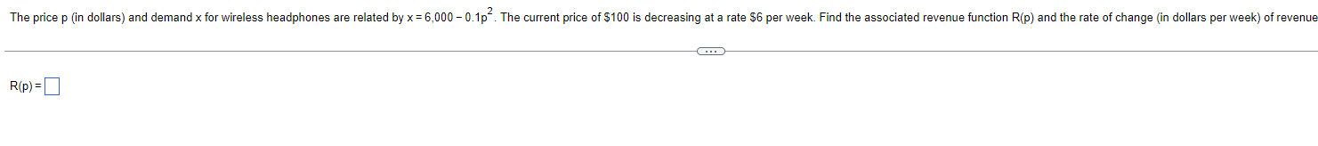 Solved R(p)= | Chegg.com