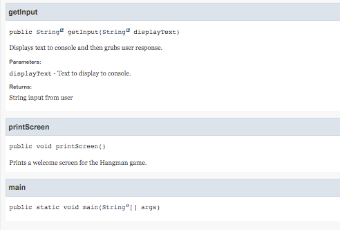 JAVA: MUST USE ALL FILES PROVIDED ***HangmanMain.java | Chegg.com