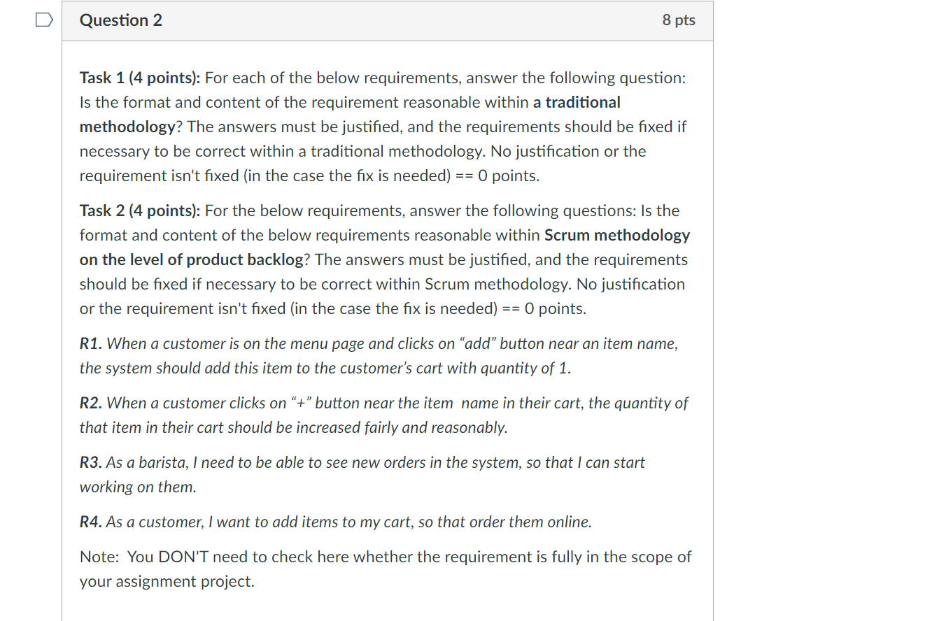 Solved Task 1 (4 points): For each of the below | Chegg.com