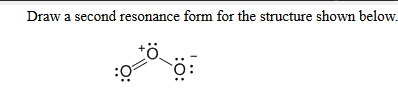 Solved Draw a second resonance form for the structure shown | Chegg.com