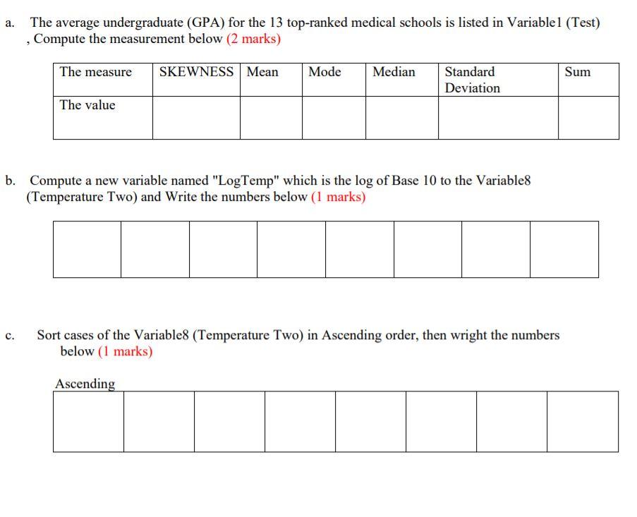 Solved 9 Variable1 Variable2 Variable3 Variable4 Variable5 | Chegg.com