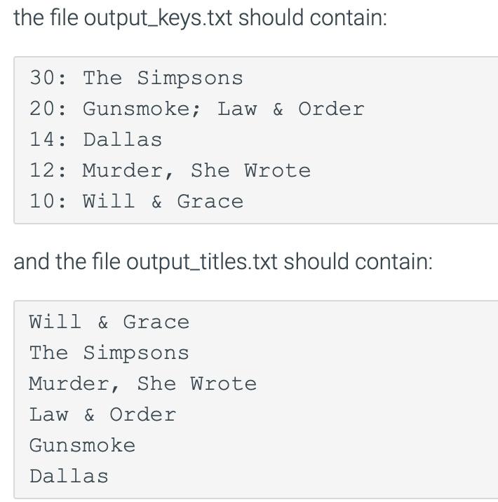 Solved Ex: If the input is: and the contents of file 1.txt | Chegg.com