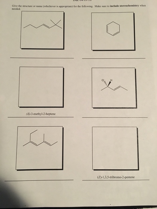 Solved Give the structure or name (whichever is appropriate) | Chegg.com