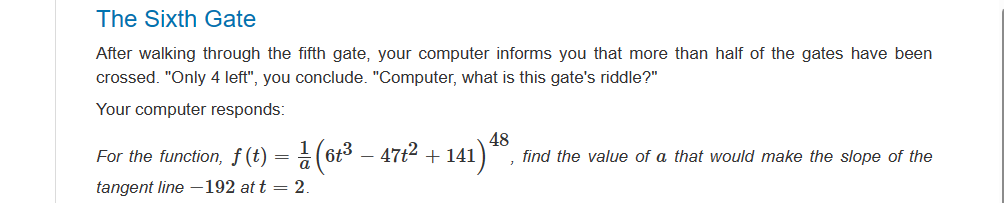 Solved The Sixth Gate After walking through the fifth gate, | Chegg.com