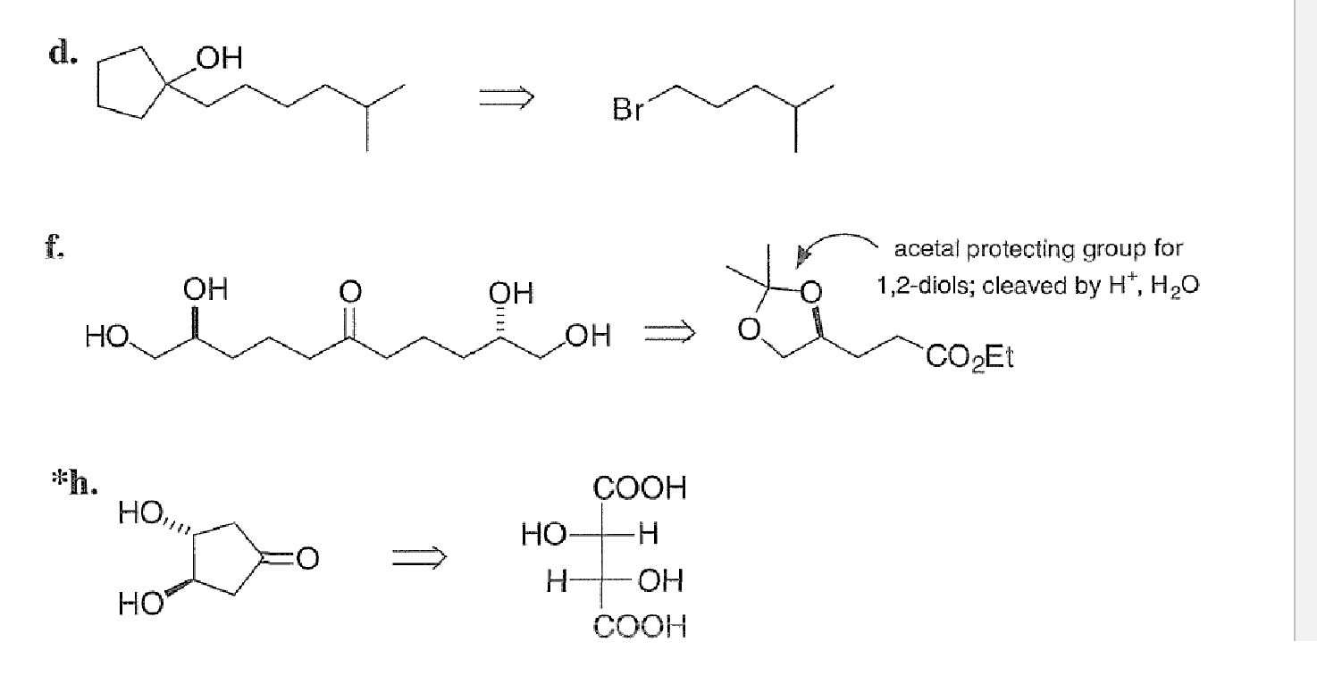 Solved Synthesis. Outline a retrosynthetic scheme for each | Chegg.com