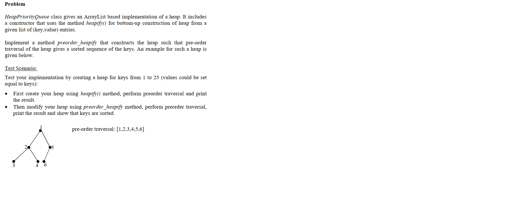 Solved Problem HeapPriority Queue class gives an ArrayList | Chegg.com