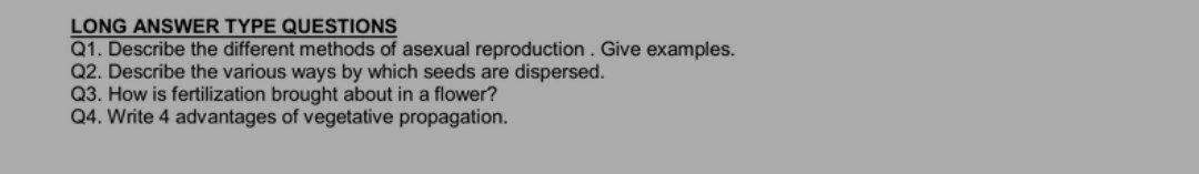 Solved LONG ANSWER TYPE QUESTIONS Q1. Describe the different | Chegg.com