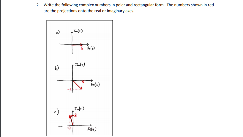 Solved 2. Write the following complex numbers in polar and | Chegg.com