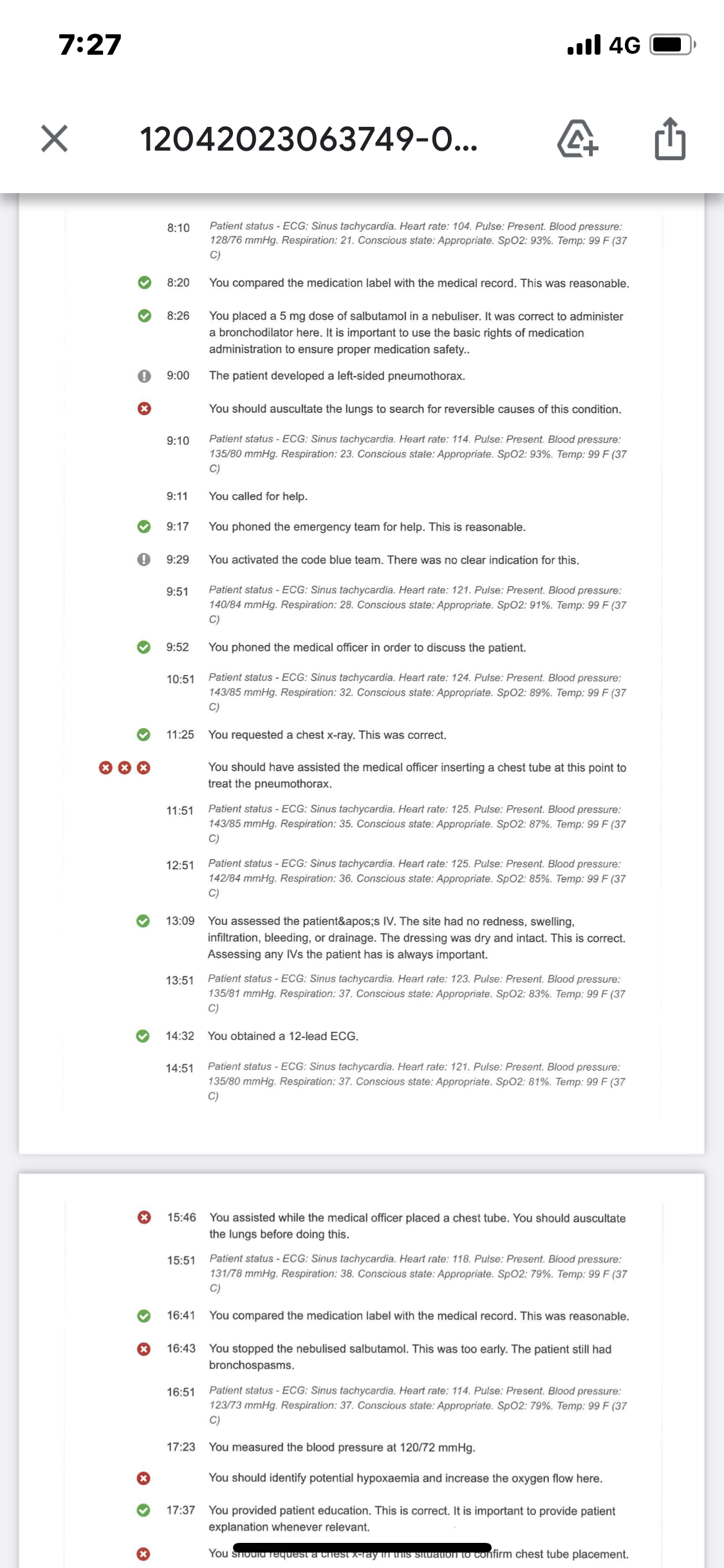 Solved Complete your first attempt at Medical Scenario 3: | Chegg.com