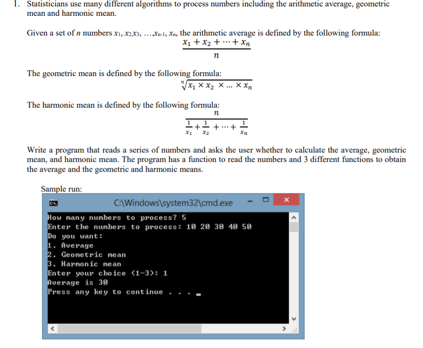 Solved 1. Statisticians use many different algorithms to | Chegg.com