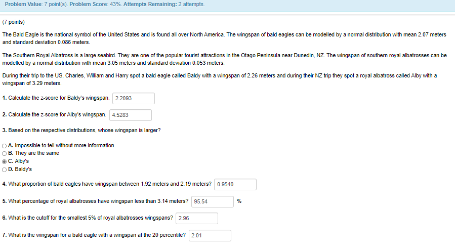 Solved Problem Value 7 Points Problem Score 43 1307