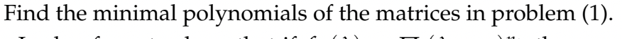 Solved Find the minimal polynomials of the matrices in | Chegg.com