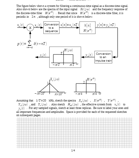 The figure below shows a system for filtering a | Chegg.com