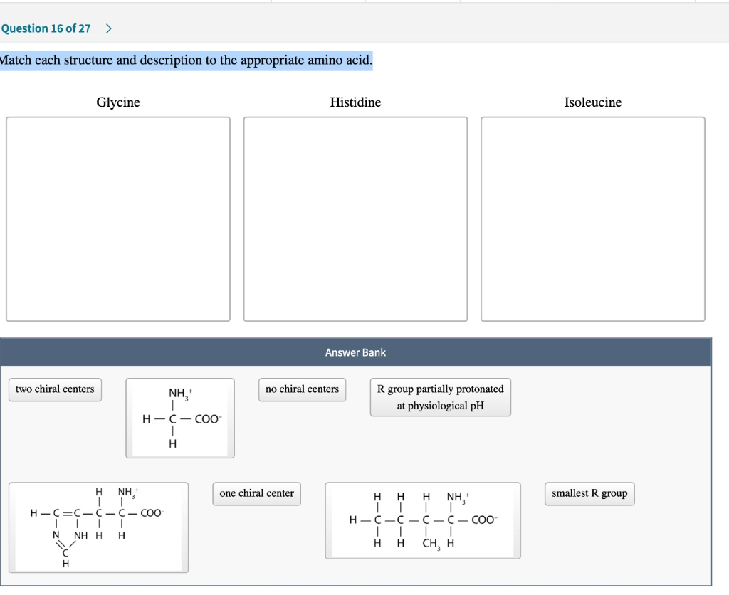 Solved Question 16 of 27 > Match each structure and | Chegg.com