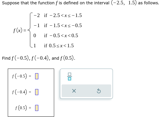 Solved Suppose that the function f ﻿is defined on the | Chegg.com