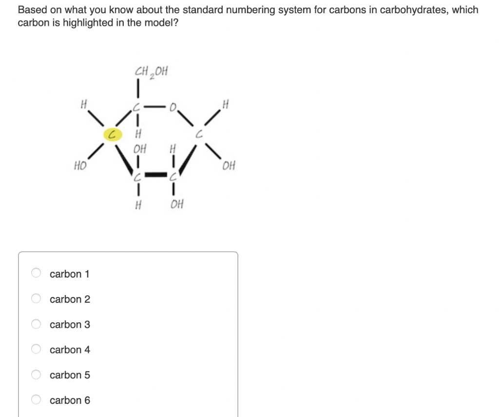Solved This is a linear model of a carbohydrate. Based on | Chegg.com