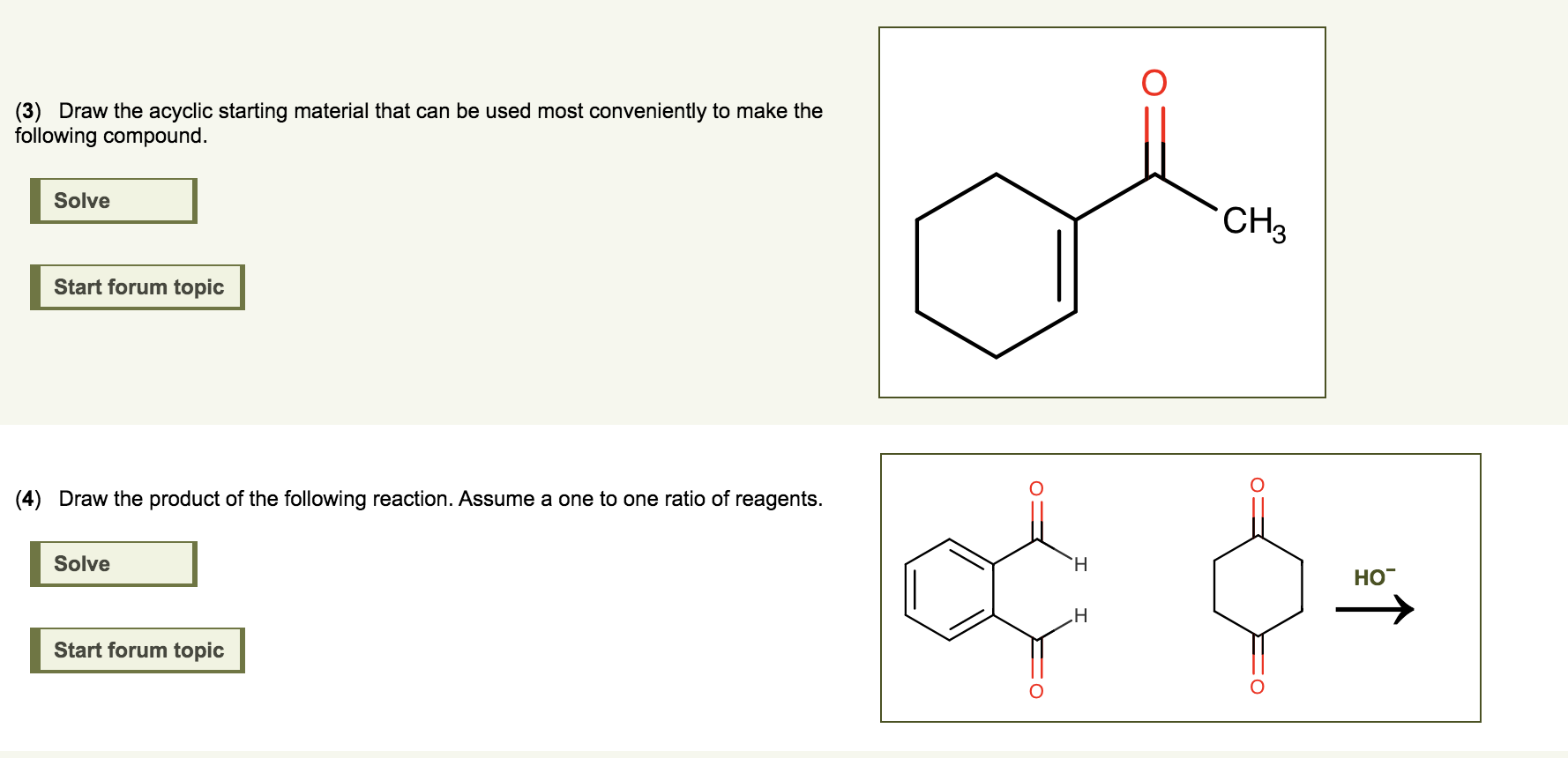 Solved (3) Draw the acyclic starting material that can be | Chegg.com