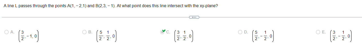 Solved A line L passes through the points A(1,−2,1) and | Chegg.com