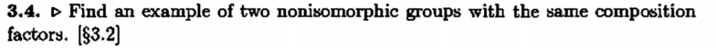 Solved 3.4. D Find an example of two nonisomorphic groups | Chegg.com