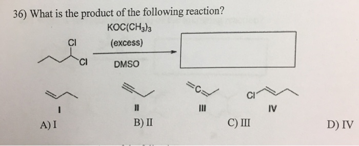 Solved 36 What Isthe Productoefolowing Reaction Koc Ch3 3
