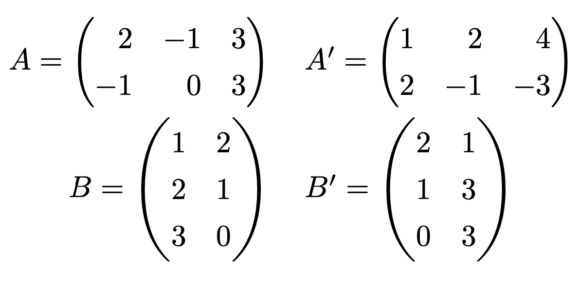 Solved Consider the linear transformations and whose | Chegg.com