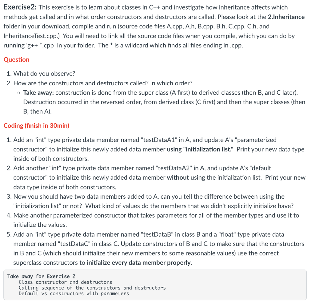Solved CODES: //A.cpp #include "A.h" #include | Chegg.com