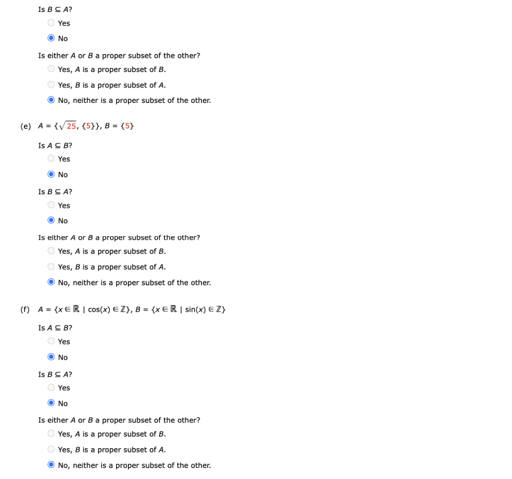 Solved In each of (a)-(f), answer the following questions: | Chegg.com