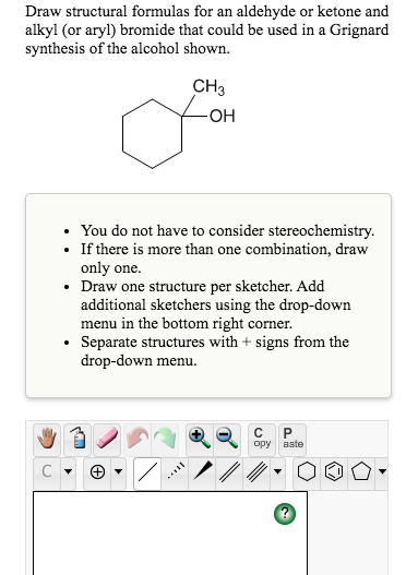 Solved Draw structural formulas for an aldehyde or ketone | Chegg.com