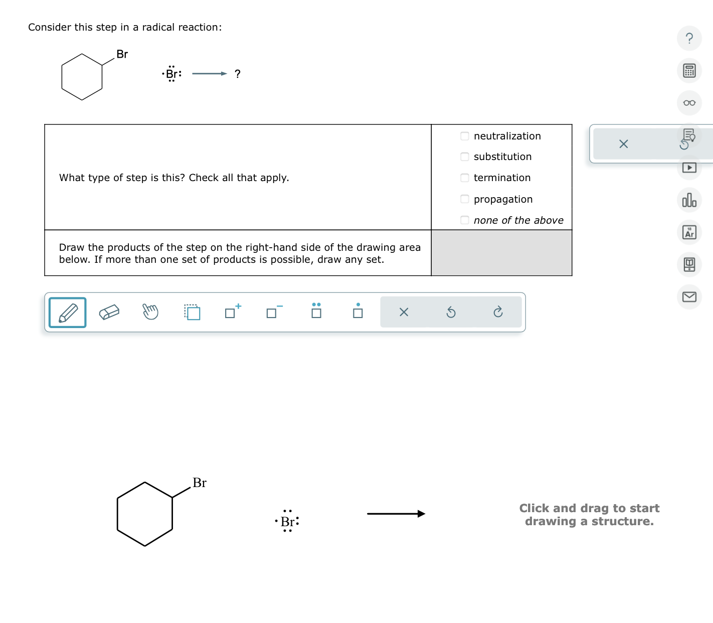 Solved Consider this step in a radical reaction: What type | Chegg.com