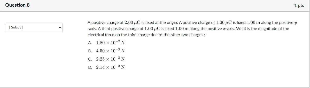 Solved A positive charge of 2.00μC is fixed at the origin. A | Chegg.com