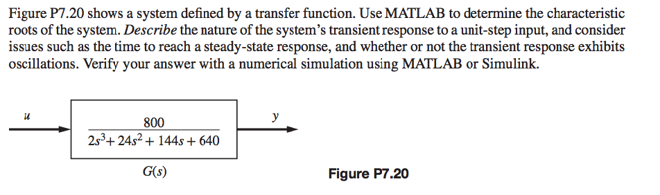 Solved Figure P7.20 shows a system defined by a transfer | Chegg.com