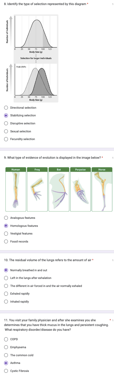 Solved 8. Identify the type of selection represented by this | Chegg.com