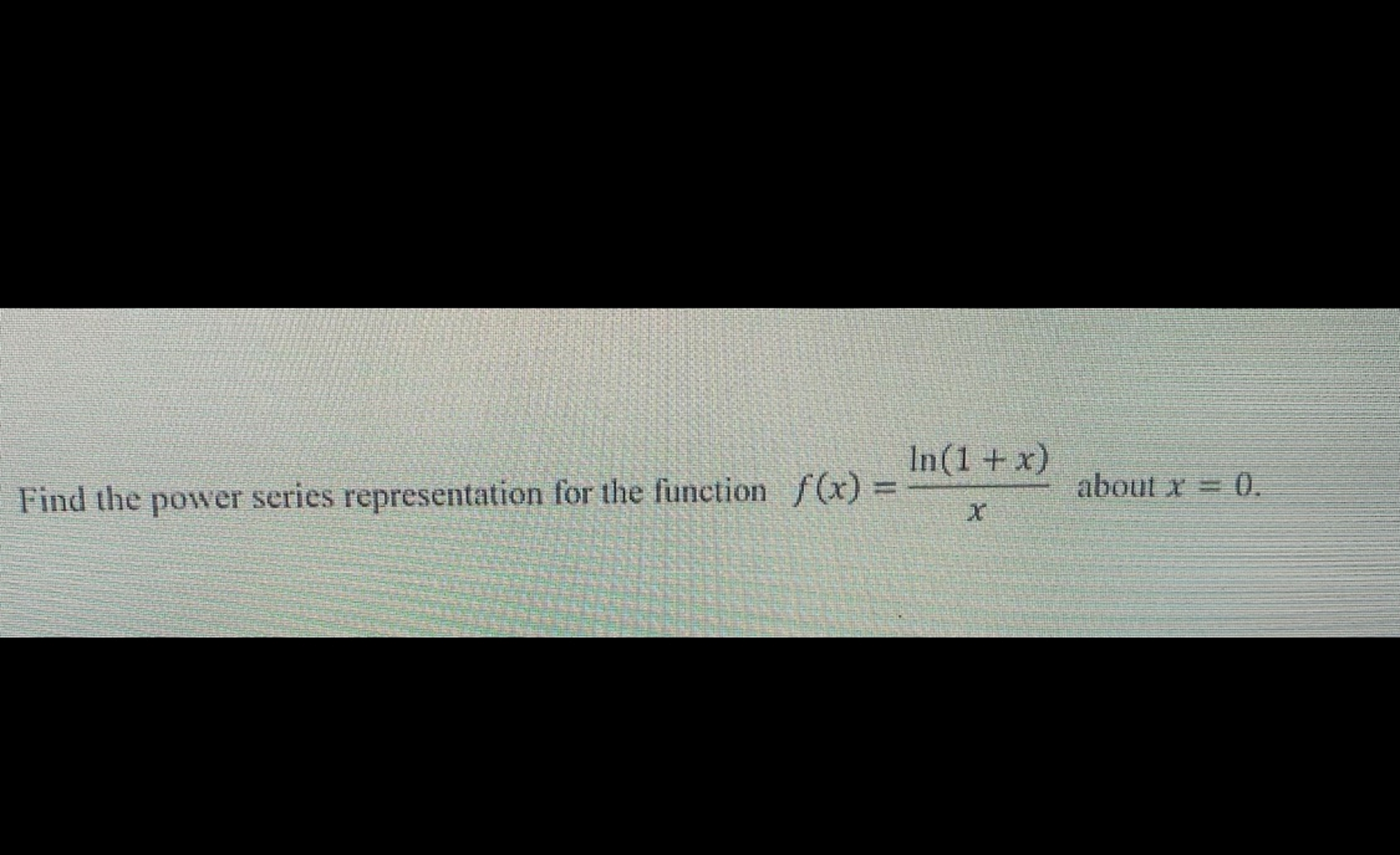 Solved Find the power series representation for the function | Chegg.com