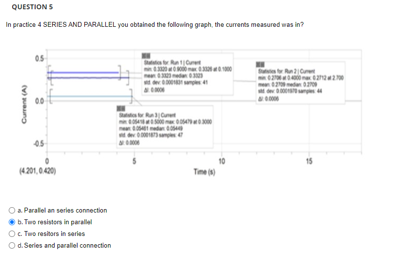 QUESTION 5 In practice 4 SERIES AND PARALLEL you | Chegg.com