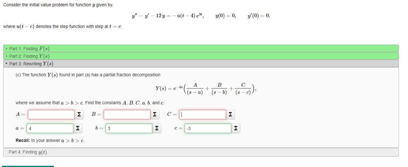 Solved How do you find the constants A,B,C? | Chegg.com