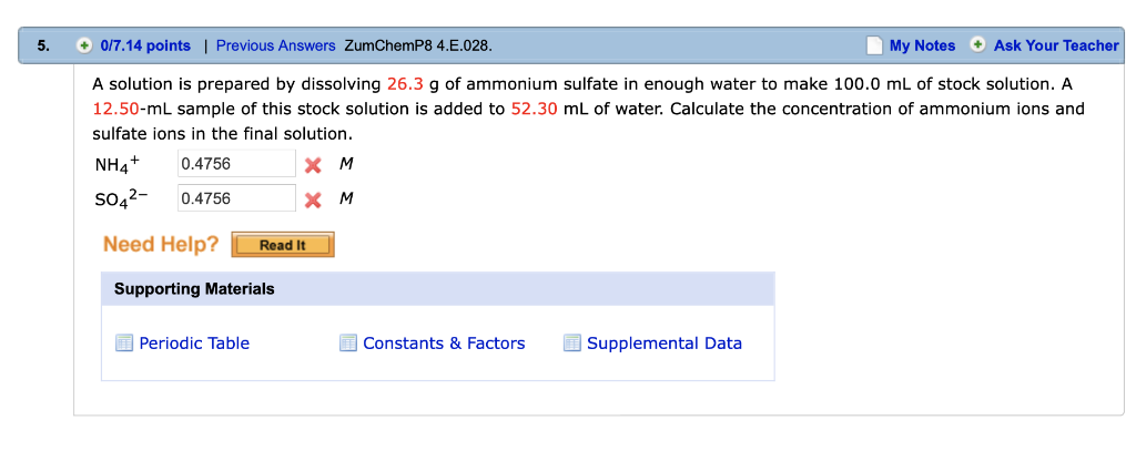 Solved A solution is prepared by dissolving 26.3 g | Chegg.com
