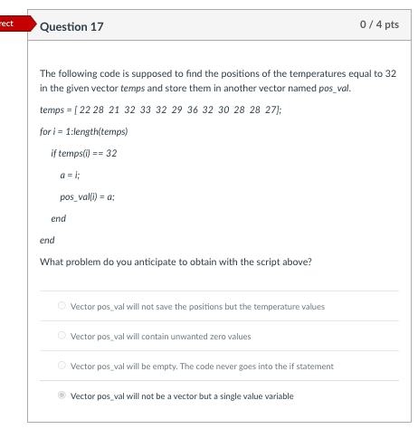 Solved The following code is supposed to find the positions | Chegg.com