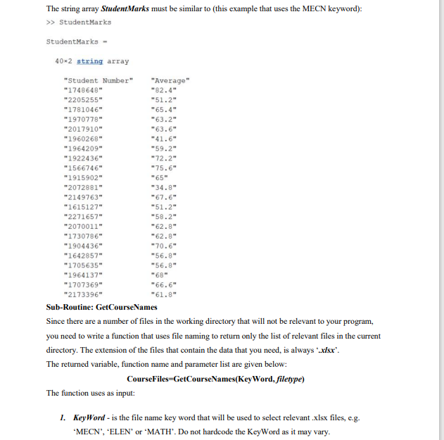 Solved You are required to calculate the average year mark | Chegg.com