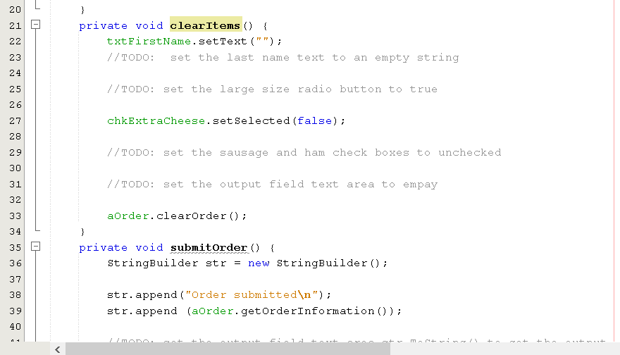 package presentation; import business. PizzaOrder; | Chegg.com