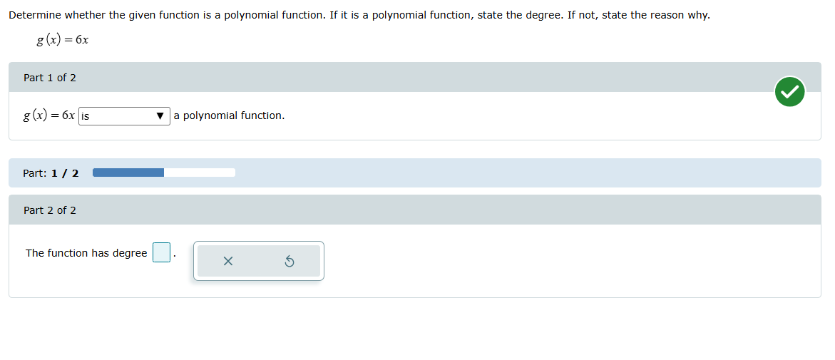 Solved Determine whether the given function is a polynomial | Chegg.com