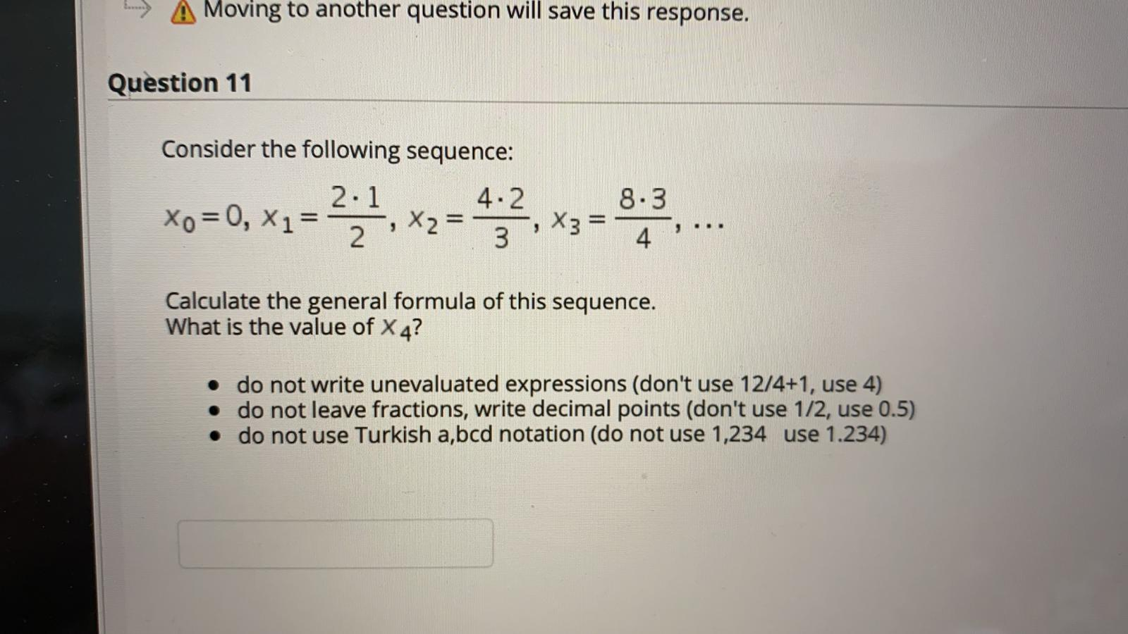 Solved Calculate the general formula of this sequence. What | Chegg.com
