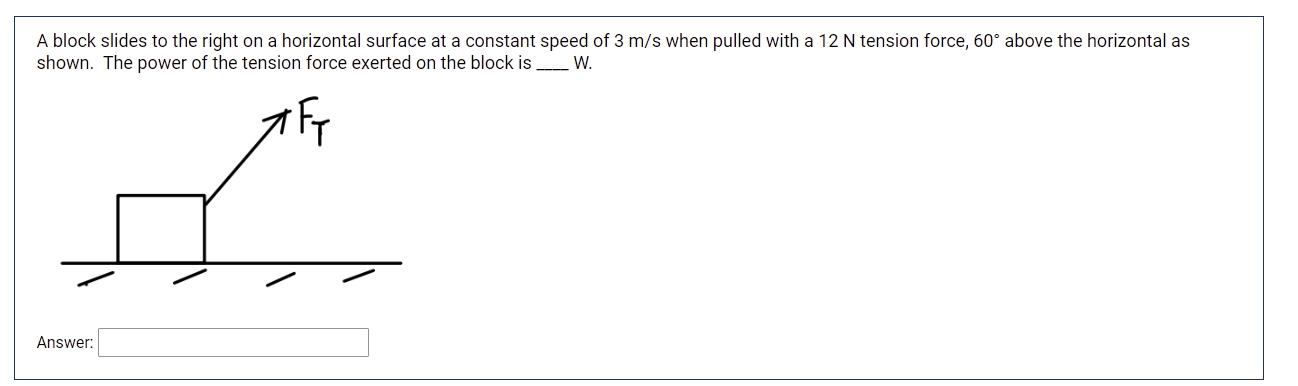 Solved A block slides to the right on a horizontal surface | Chegg.com