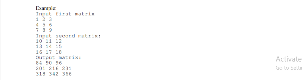 Solved Workout 1) Matrix Multiplication Matrix | Chegg.com