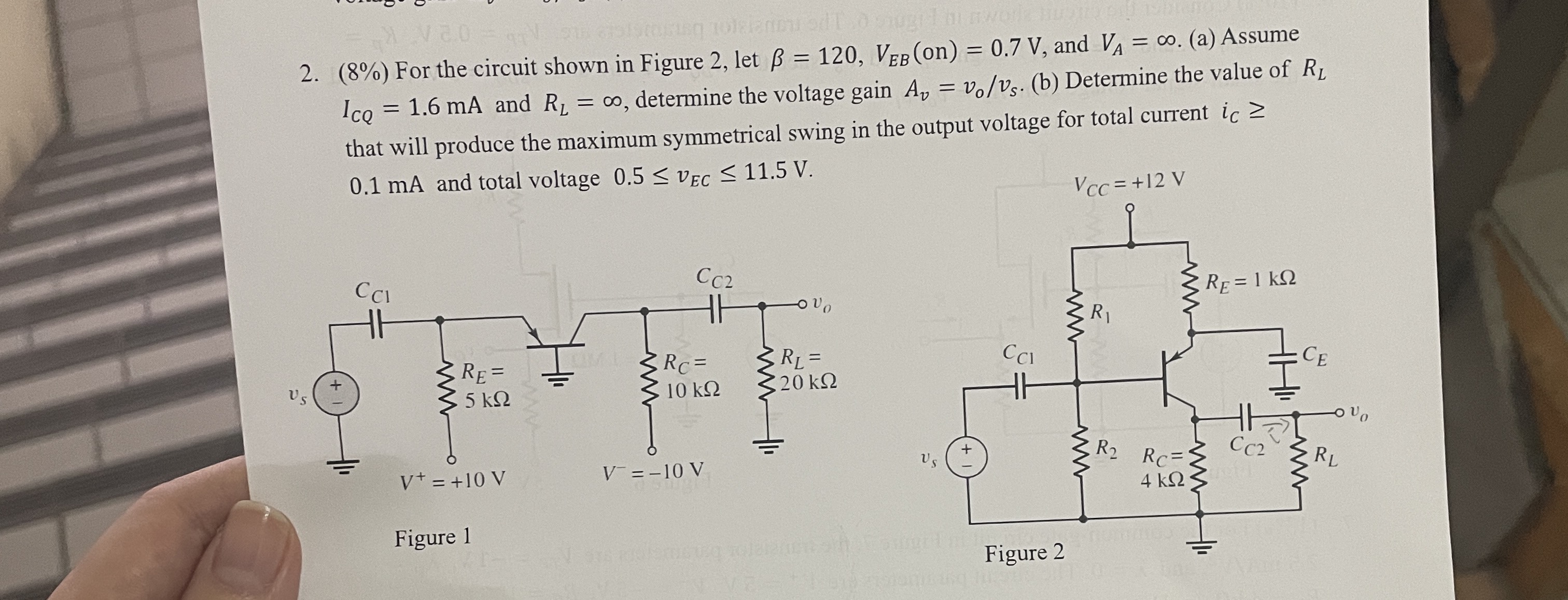 Solved (8%) ﻿For the circuit shown in ﻿Figure 2, ﻿let | Chegg.com