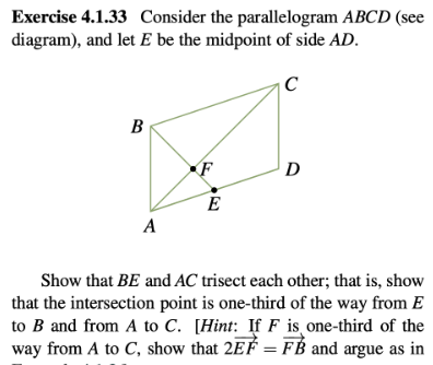 Solved Exercise 4.1.33 Consider the parallelogram ABCD (see | Chegg.com