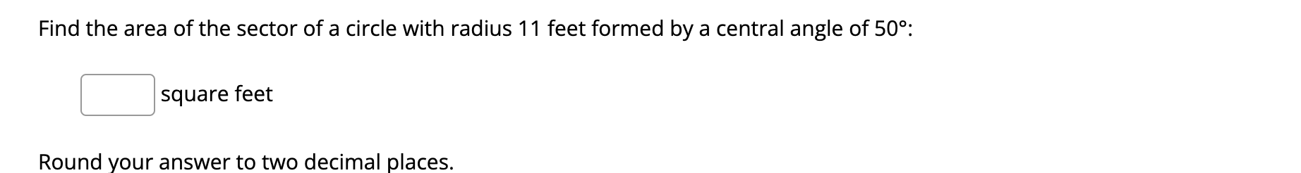 Solved Find the area of the sector of a circle with radius | Chegg.com