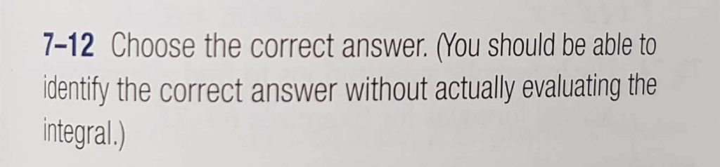 Solved 7-12 Choose the correct answer. (You should be able | Chegg.com