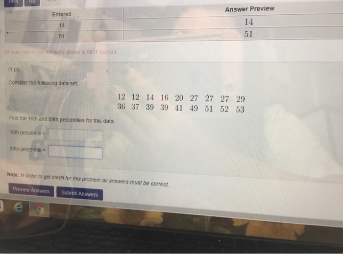 Solved Entered 14 51 Answer Preview 14 51 At least one of | Chegg.com